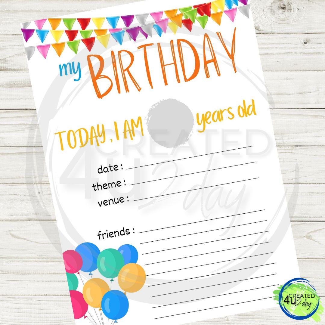 Primary School Years Photo Album: Grades RR-7 (PDF Printable) - Etsy
