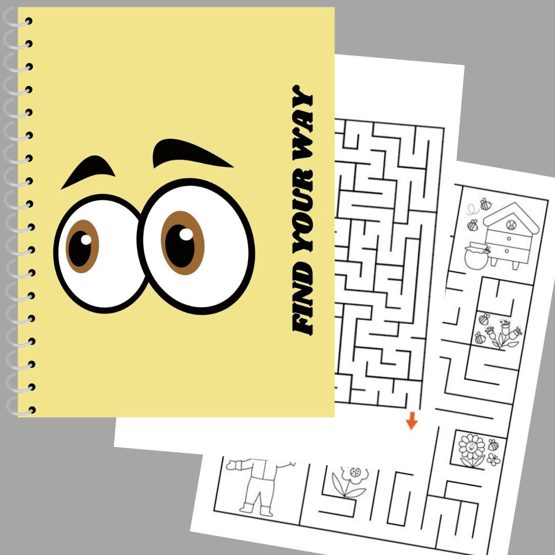 Printable KIDS ACTIVITY BOOK Kids Entertainment Toddler - Etsy