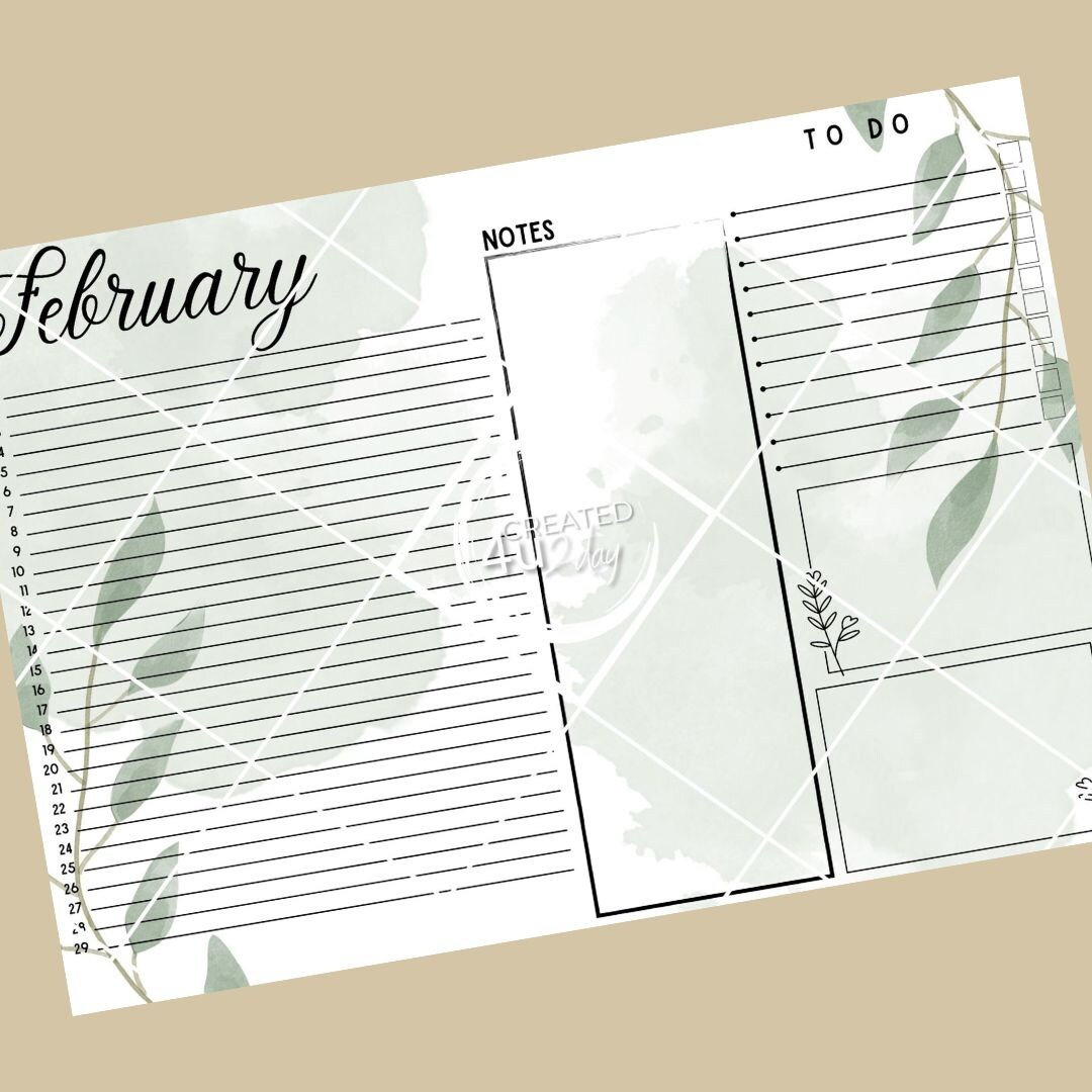 Printable A3 DESK CALENDAR PDF Calendar Monthly Calendar Re-usable ...