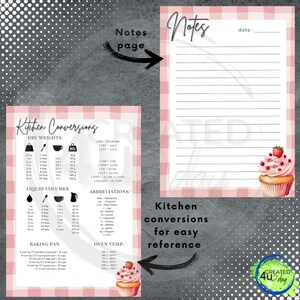 RECIPE BOOK, Printable A4 PDF, Recipe Notebook, Organized Recipes ...