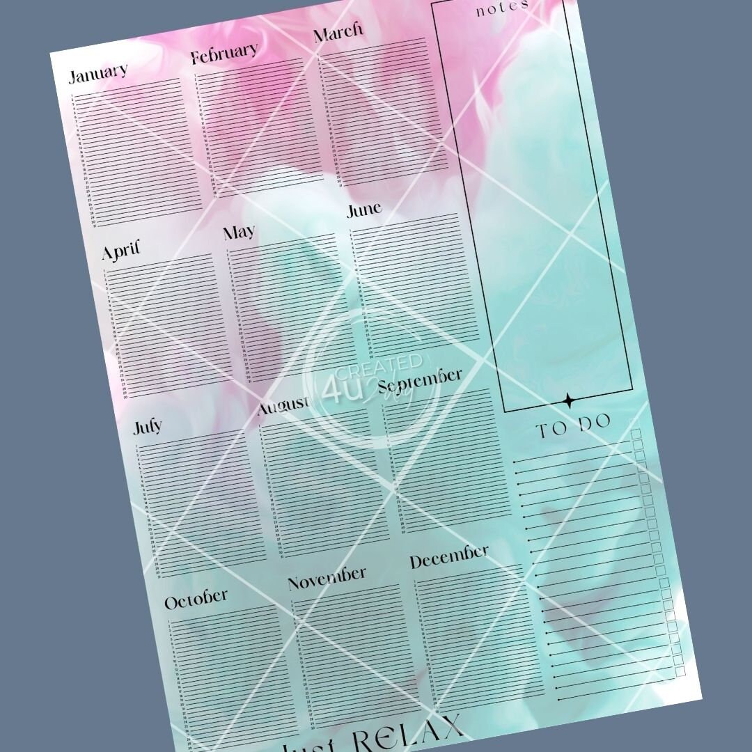 Printable A3 YEAR PLANNER Year Planner For Every Year Etsy printable-a3-year-planner-year-planner-for-every-year-etsy