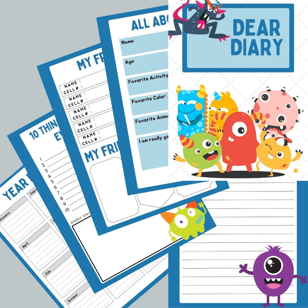 Printable TWEENS Journal Girl Journal Boy Journal Gender-neutral ...