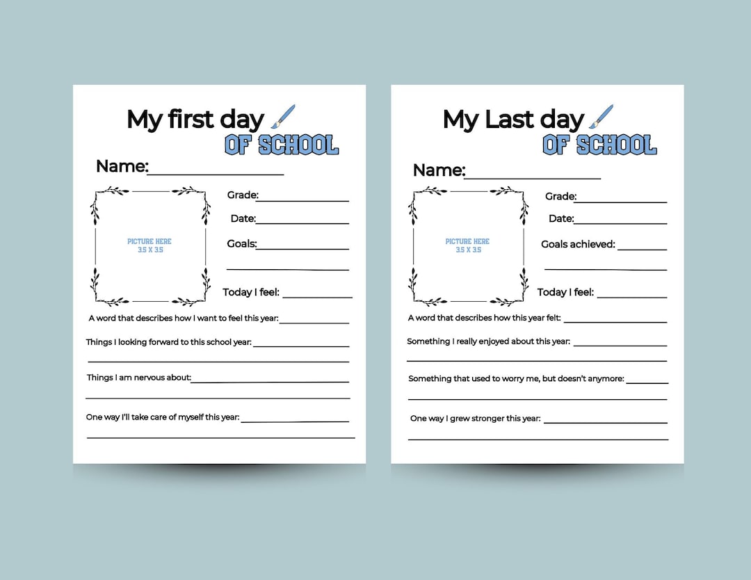Back to School Reflection Journal for Kids Mental Health First Day ...