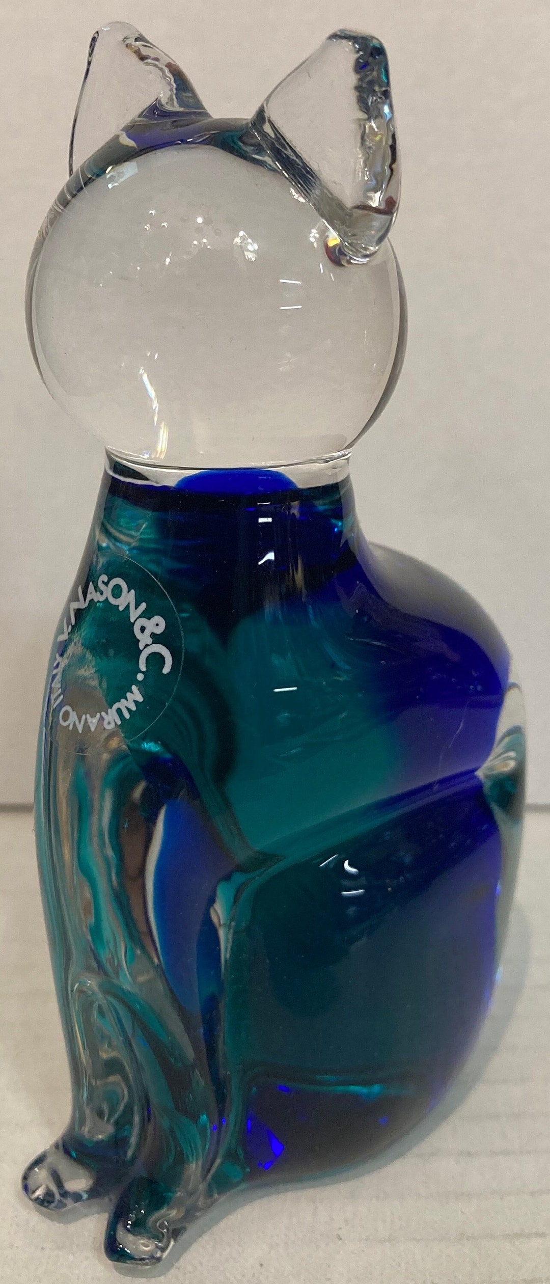 Cat in Murano Glass "nason" - Etsy