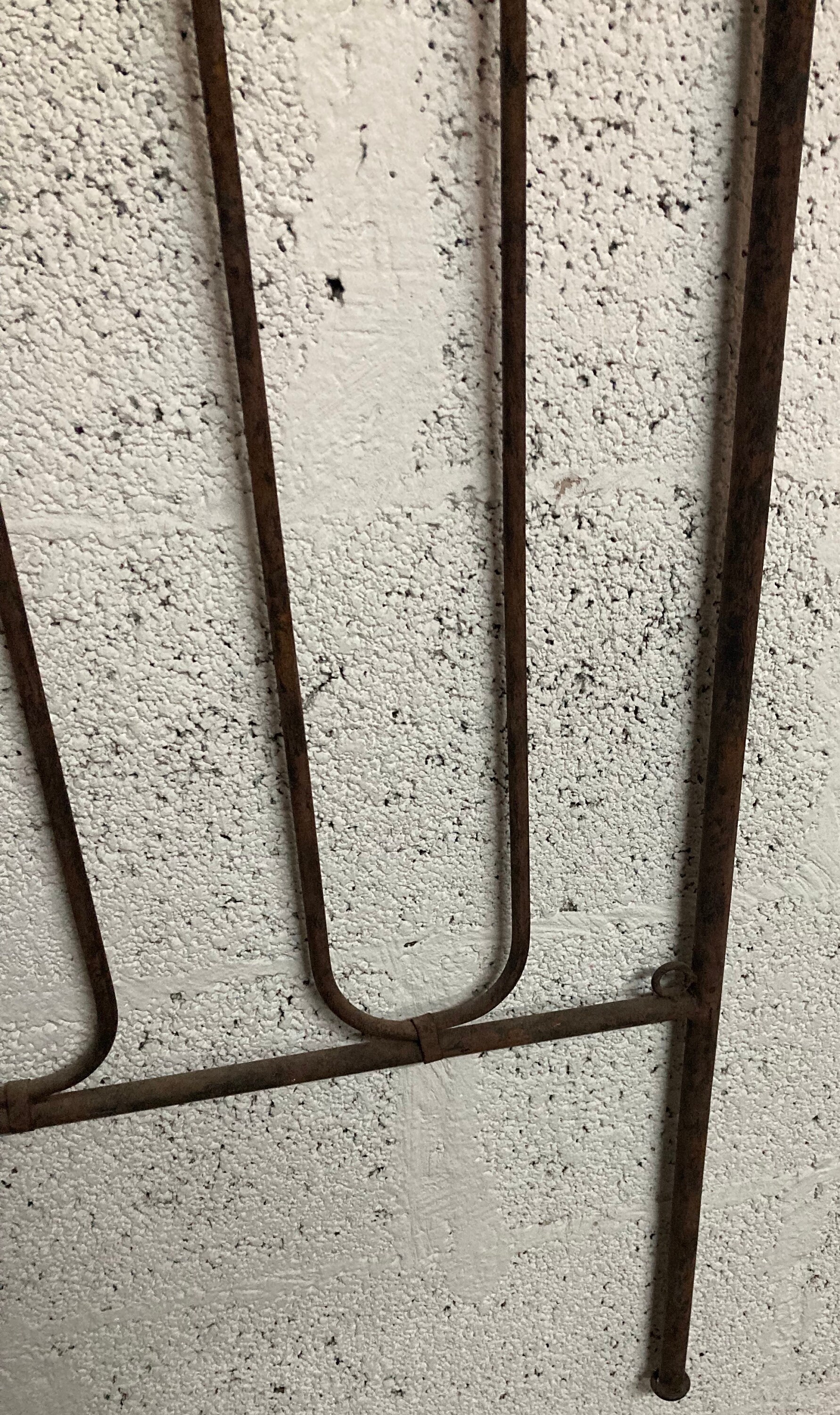 ANTIQUE - Wrought Iron Headboard With Canopy - Etsy