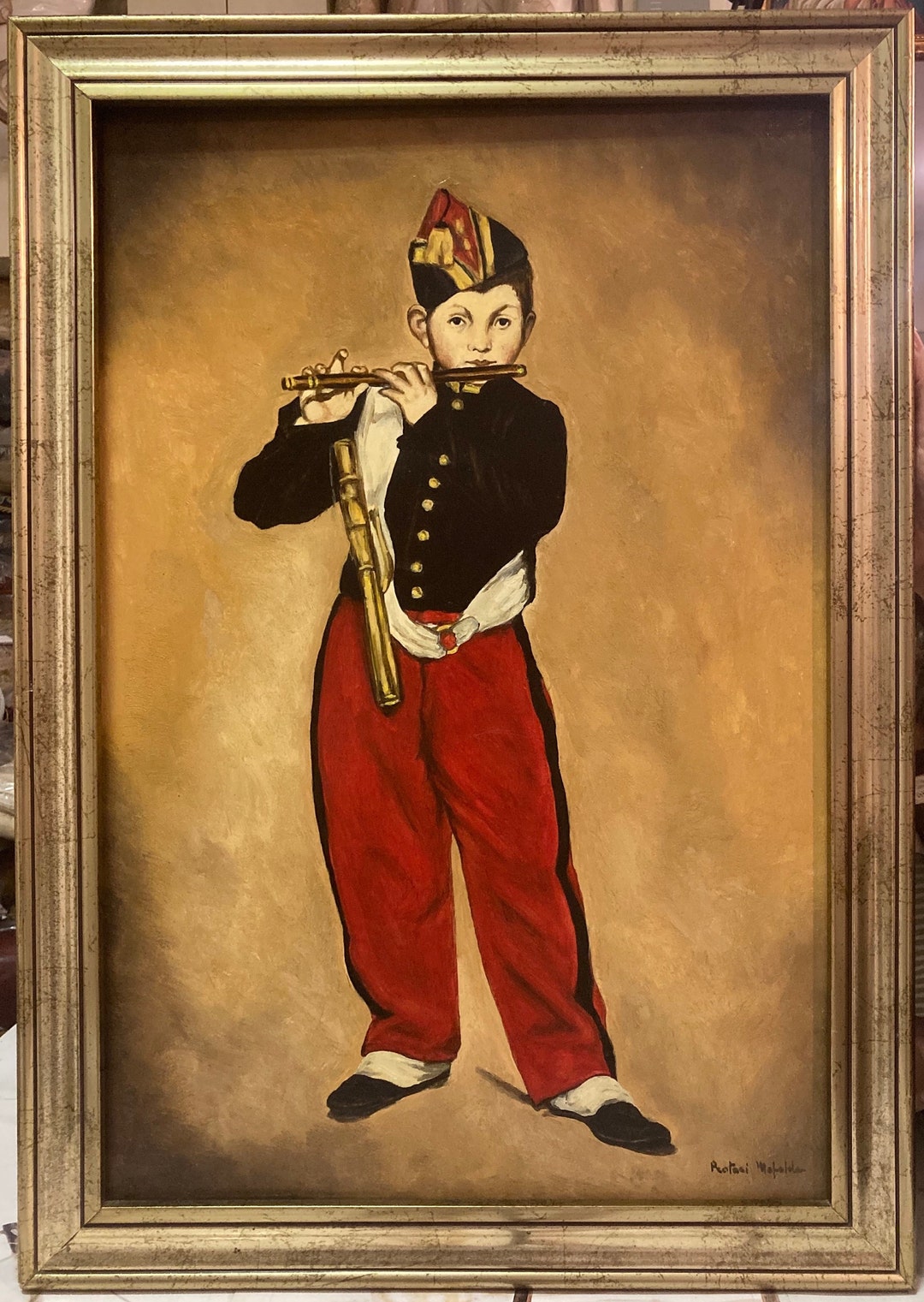 The Painting soldier by Mafalda Protasi, Oil on Canvas - Etsy