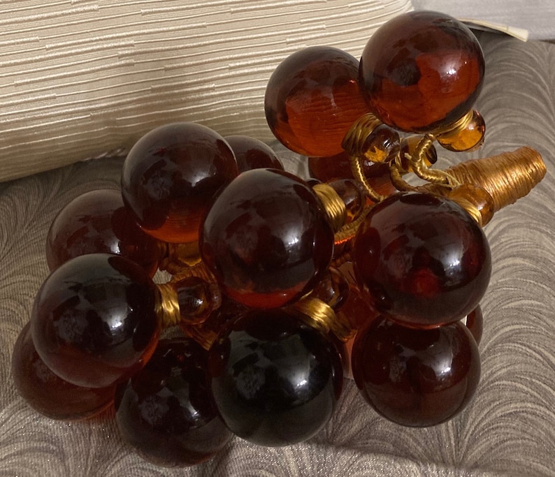 Bunch of Dark Grapes in Murano Glass (small) - Etsy