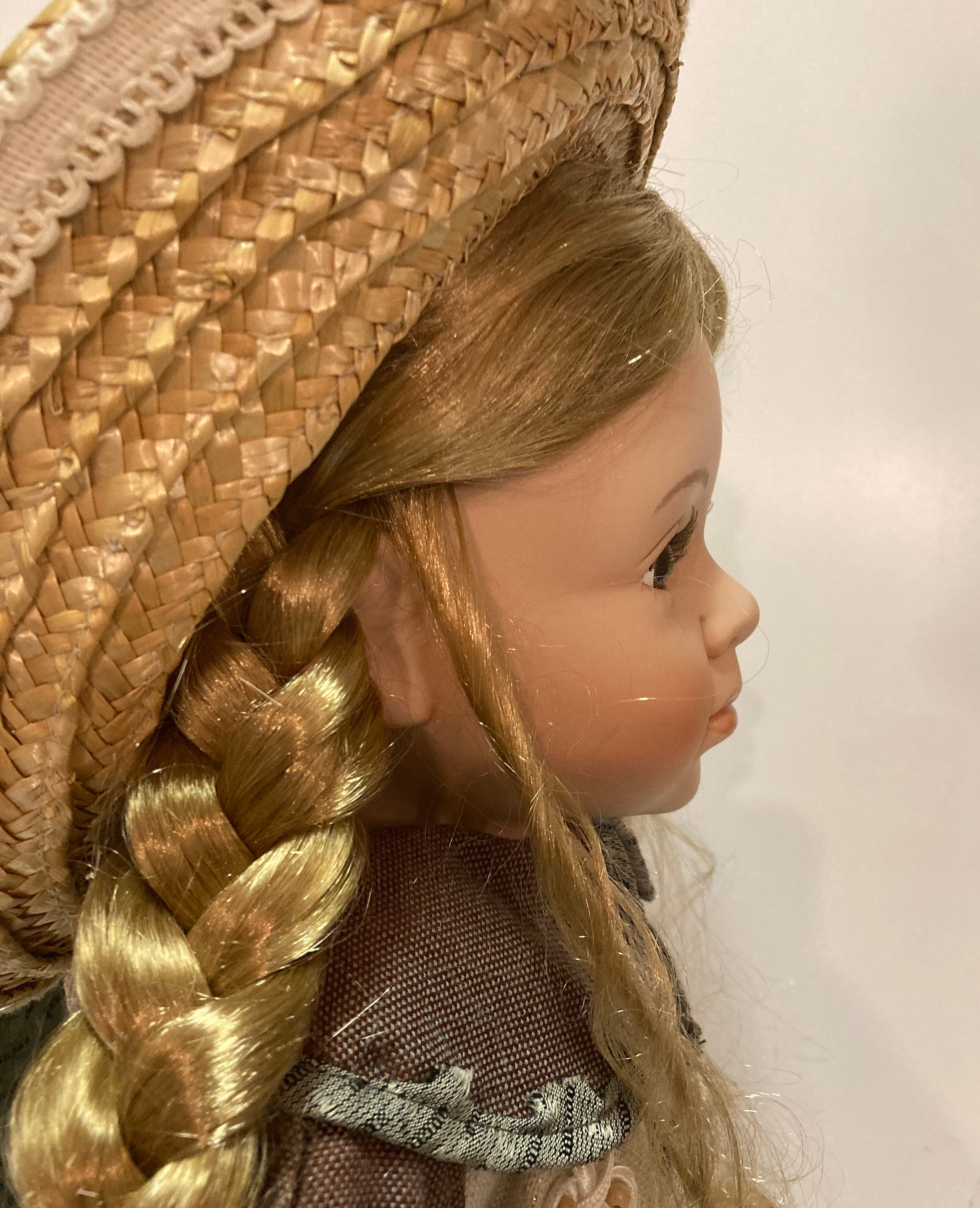 Porcelain "blonde Braids" Doll - Etsy
