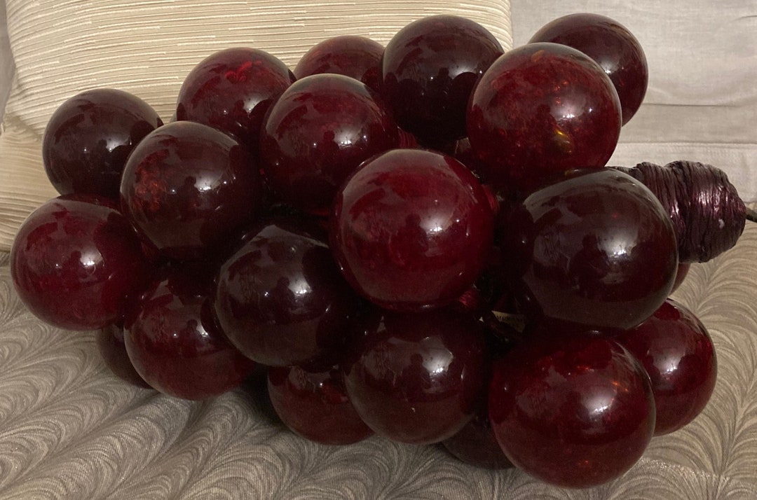 Bunch of Dark Grapes in Murano Glass (large) - Etsy