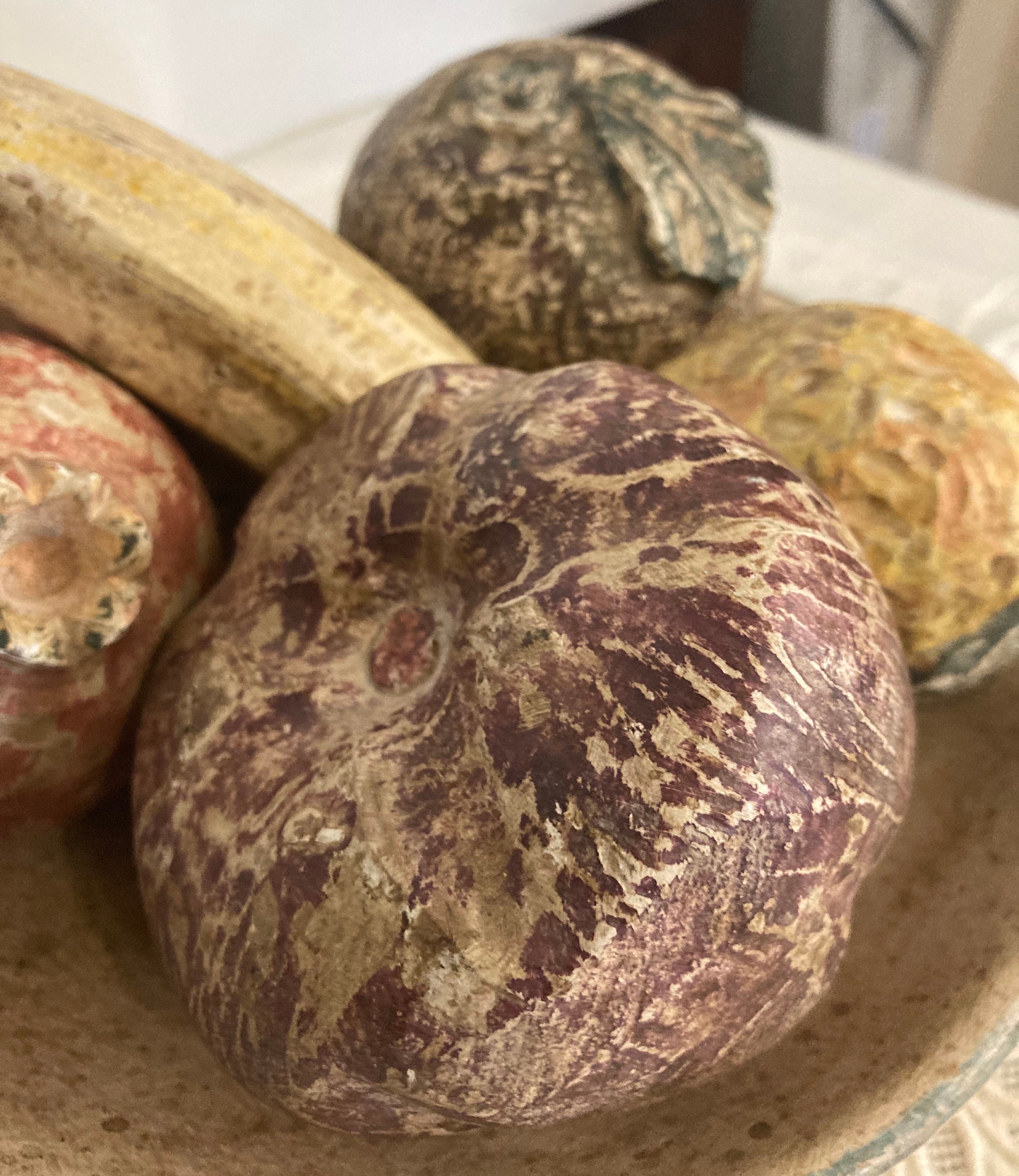 Florentine Centerpiece 7 Pieces, Handcrafted Wood Carving, Hand Painted ...