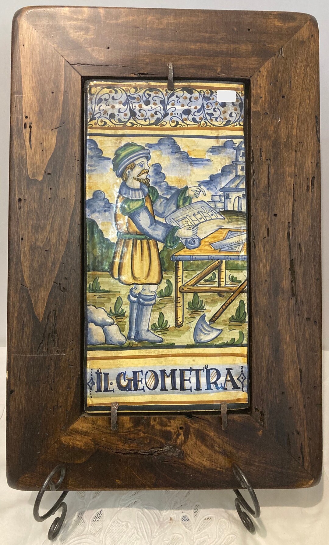 Surveyor Ceramic Tile With 16th Century Decorations Taken From Ancient ...