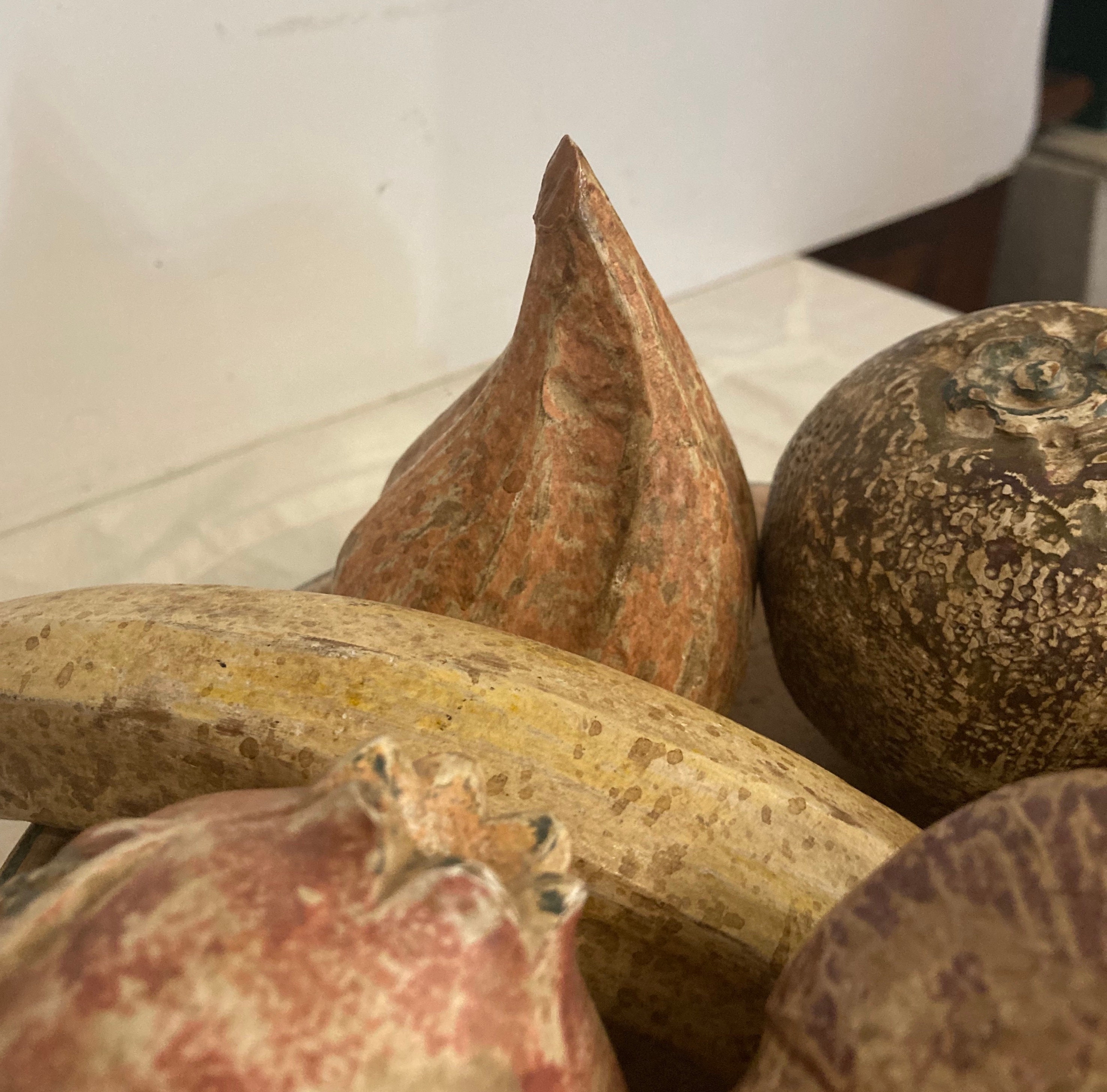 Florentine Centerpiece 7 Pieces, Handcrafted Wood Carving, Hand Painted ...