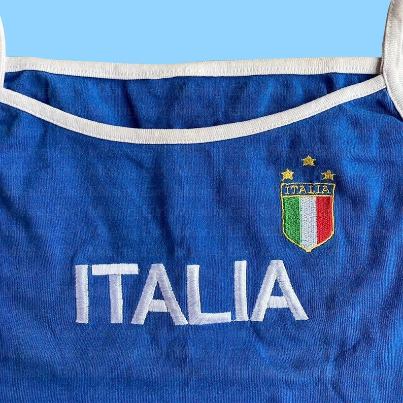 Italy Tank Top Vintage Italia Crop Top 90s Y2k T Shirt - Etsy UK
