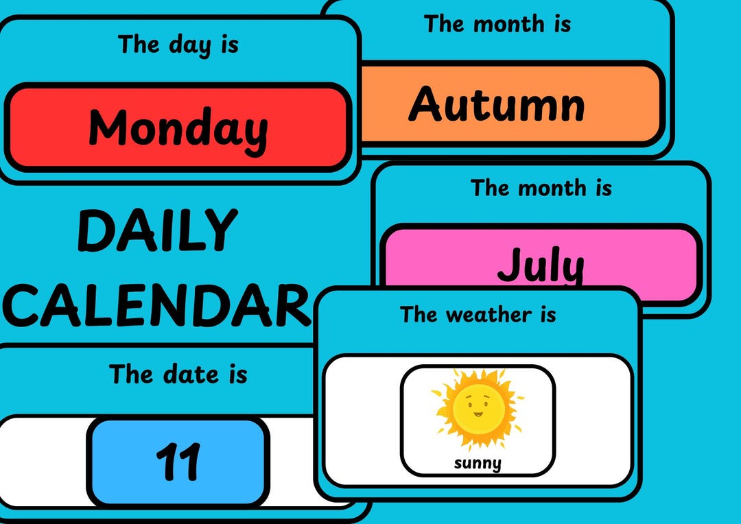 Daily Interactive Calendar - Etsy
