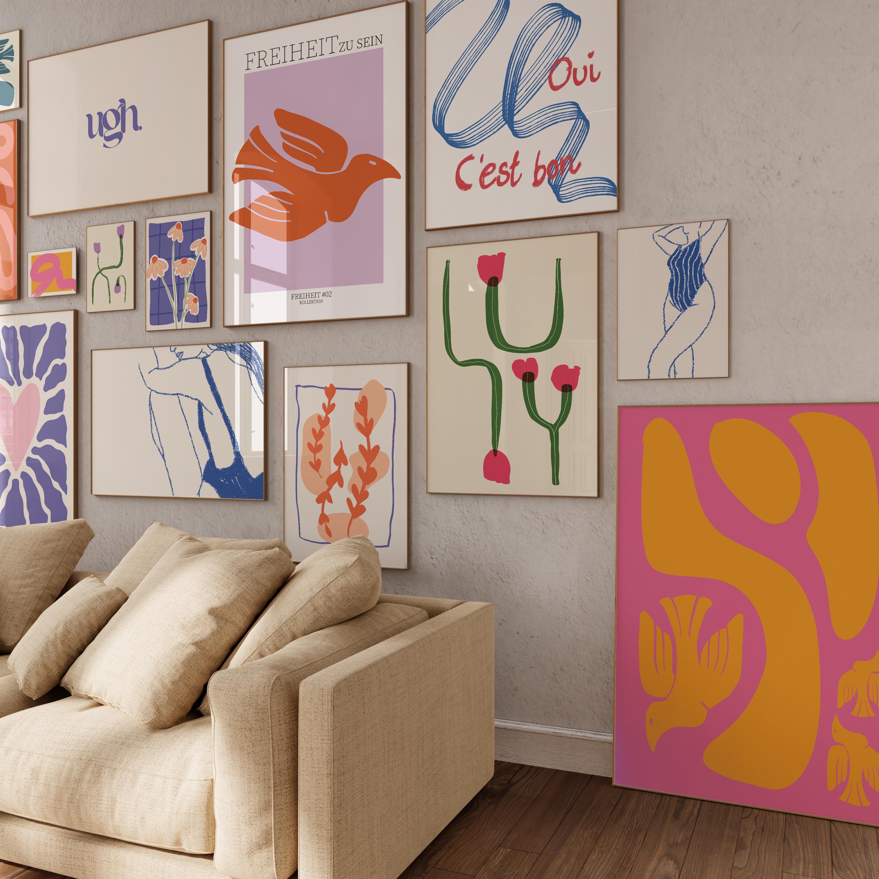 17 Dopamine Decor MEGA BUNDLE Digital Prints Positive Mood Booster ...