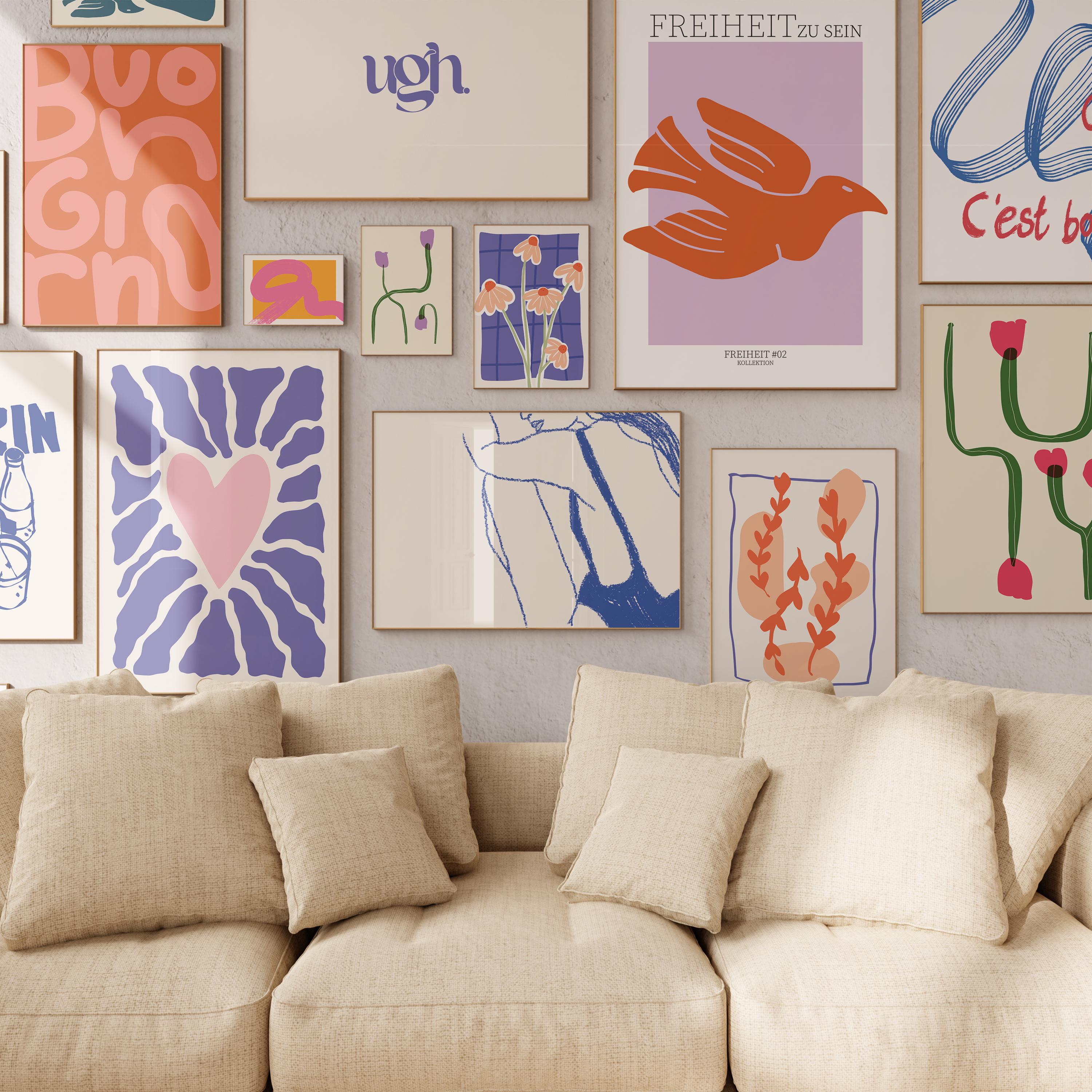 17 Dopamine Decor MEGA BUNDLE Digital Prints Positive Mood Booster ...