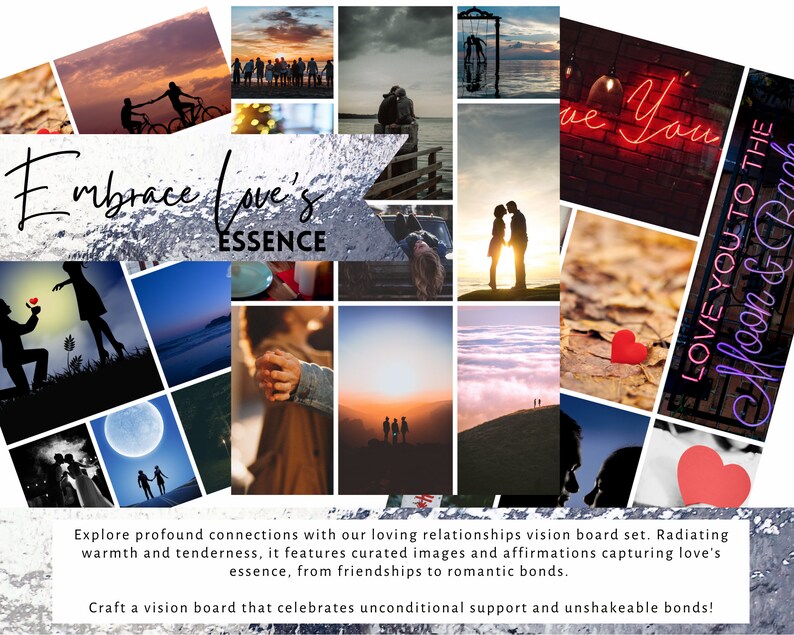 Vision Board Bundle Vision Board Ideas Mood Board Manifesting Kit ...