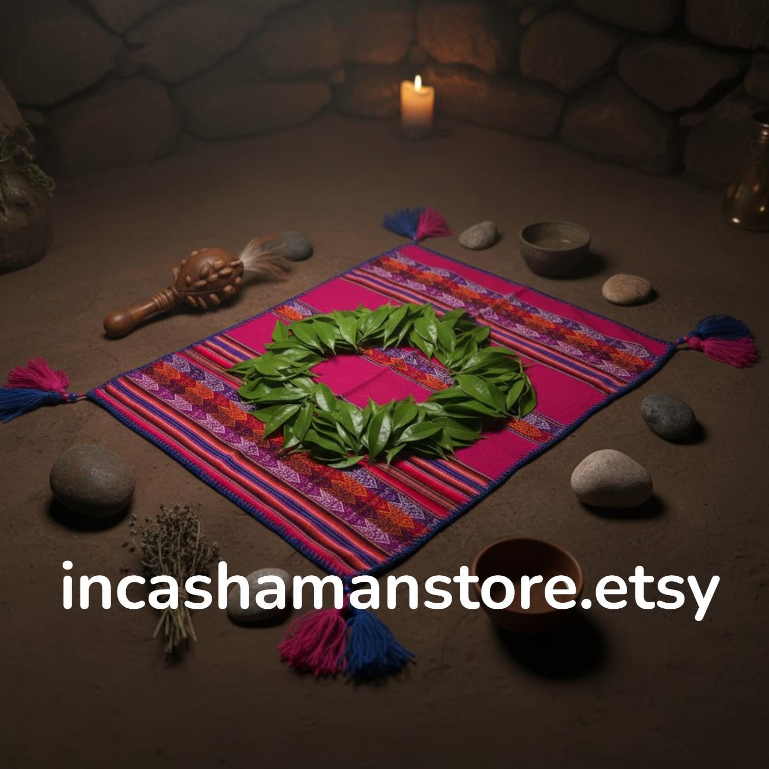 Shaman Mesa Cloth 50cm X 40 Cm(19.68 in X 15.74 In), Shaman Handamde ...