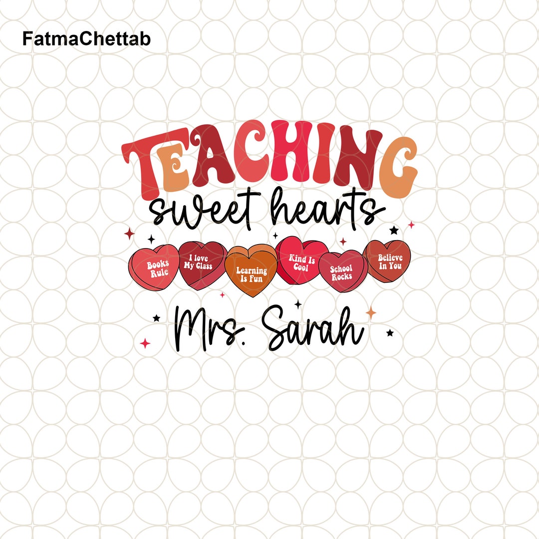 Teaching Sweethearts Png, Teacher Valentine Png, Retro Valentine Png ...