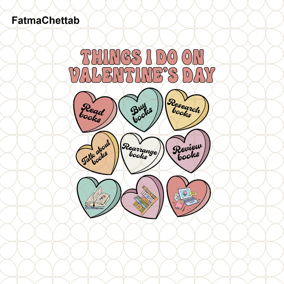 Things I Do on Valentine's Day Book Lover Valentine Png, Bookish ...