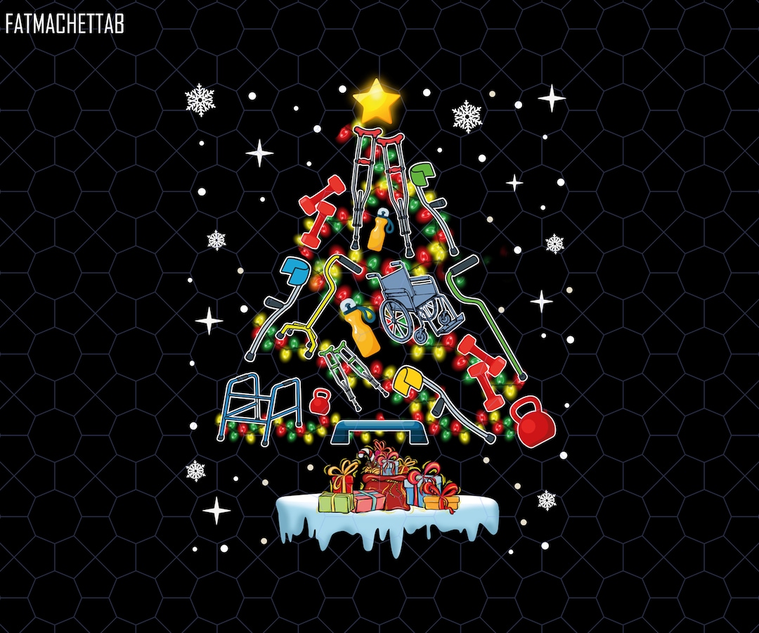 Physical Therapy Christmas Png, Physical Therapy Christmas PT Therapist ...