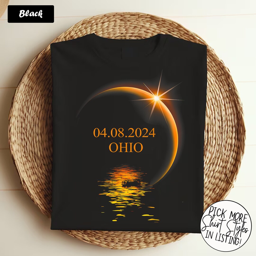 Solar Eclipse 2024 Shirt, Custom City and State Shirt, Great American ...