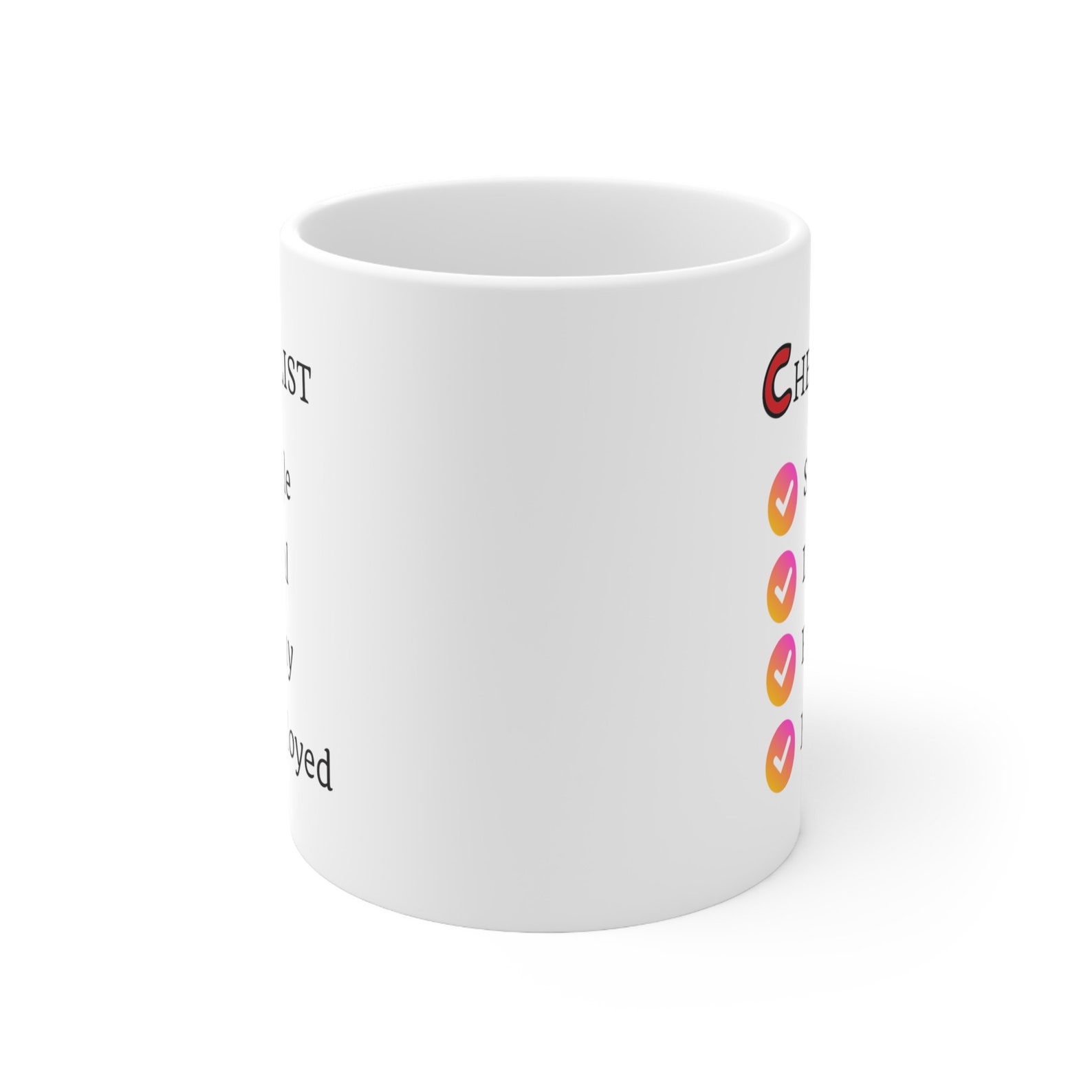 Single Checklist for Men Woman Guy Girl Funny Love Ceramic - Etsy