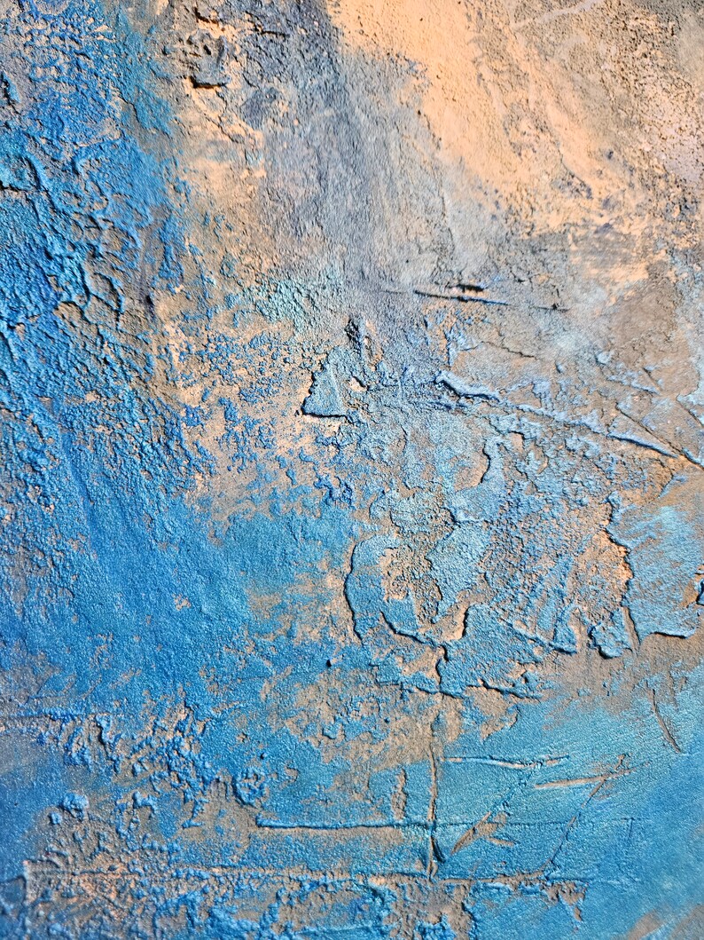 Painting Handmade Art, Textured Canvas, Expressionist Real Artwork ...