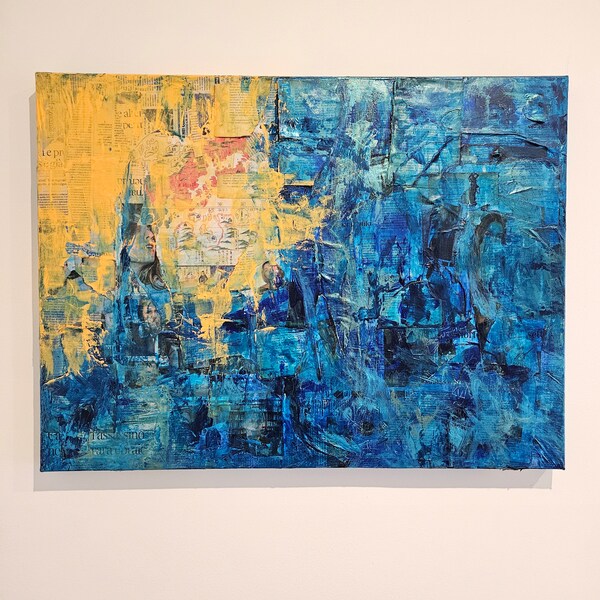 Mixed Media Collage Art - Etsy