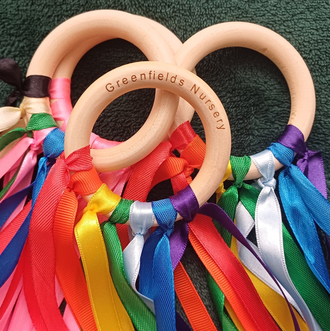 Personalised Sensory Ribbon Ring, Wooden Ribbon Ring, Sensory Ring - Etsy
