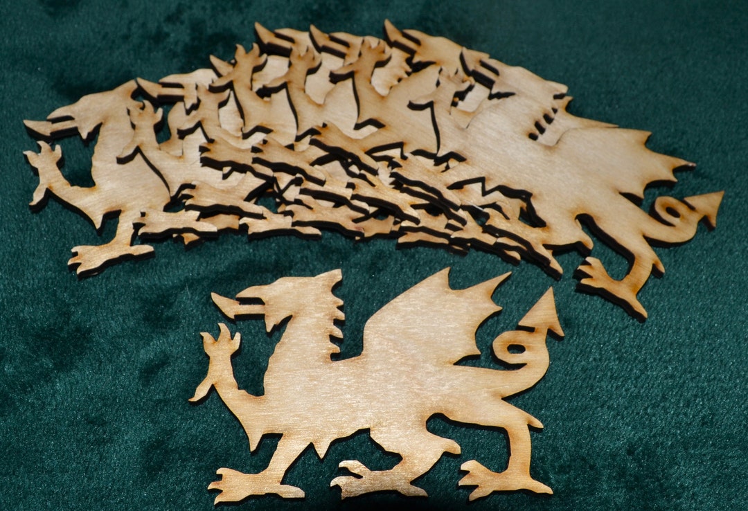 Welsh Dragon Craft Shapes, Welsh Dragon, Wooden Craft Shapes, Laser Cut ...
