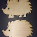 Set of 10 Wooden Hedgehog Craft Shapes, Hedgehog Craft Shapes 3mm ...