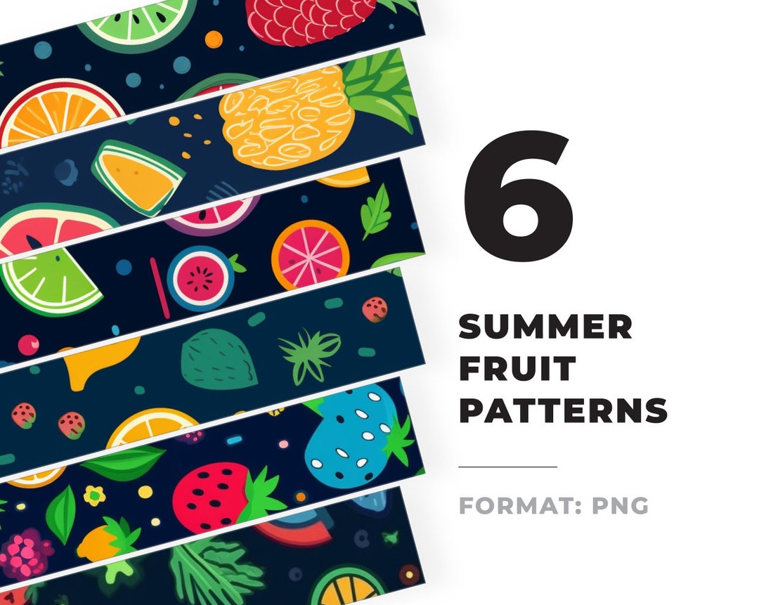 Fruit Patterns, Summer Fruit Patterns, Oranges, Grapes, Pears Pattern ...