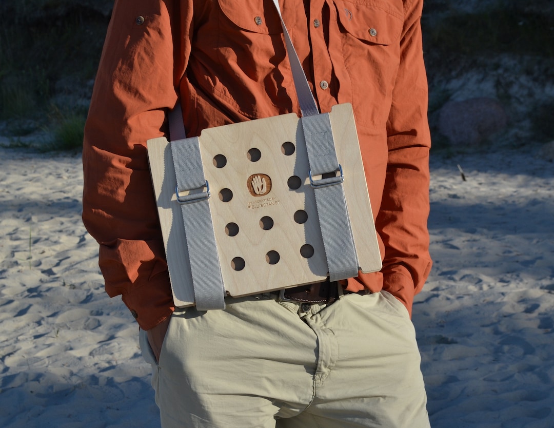 Portable Plant Press Kit: Birch Wood Herbarium With Shoulder Strap - Etsy