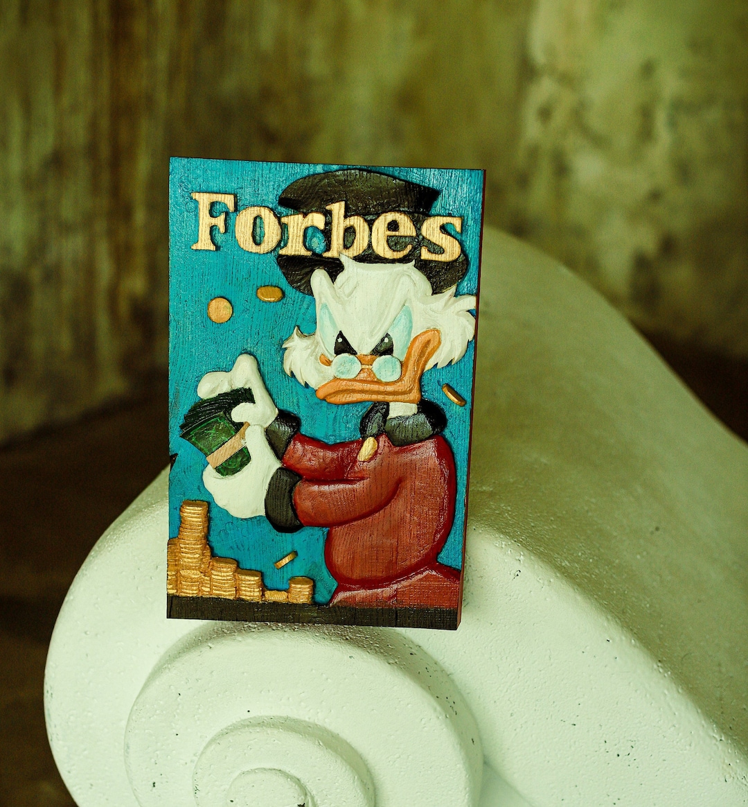 Handcrafted Wooden Scrooge Mcduck Wall Art From Ducktales 3D Carved ...