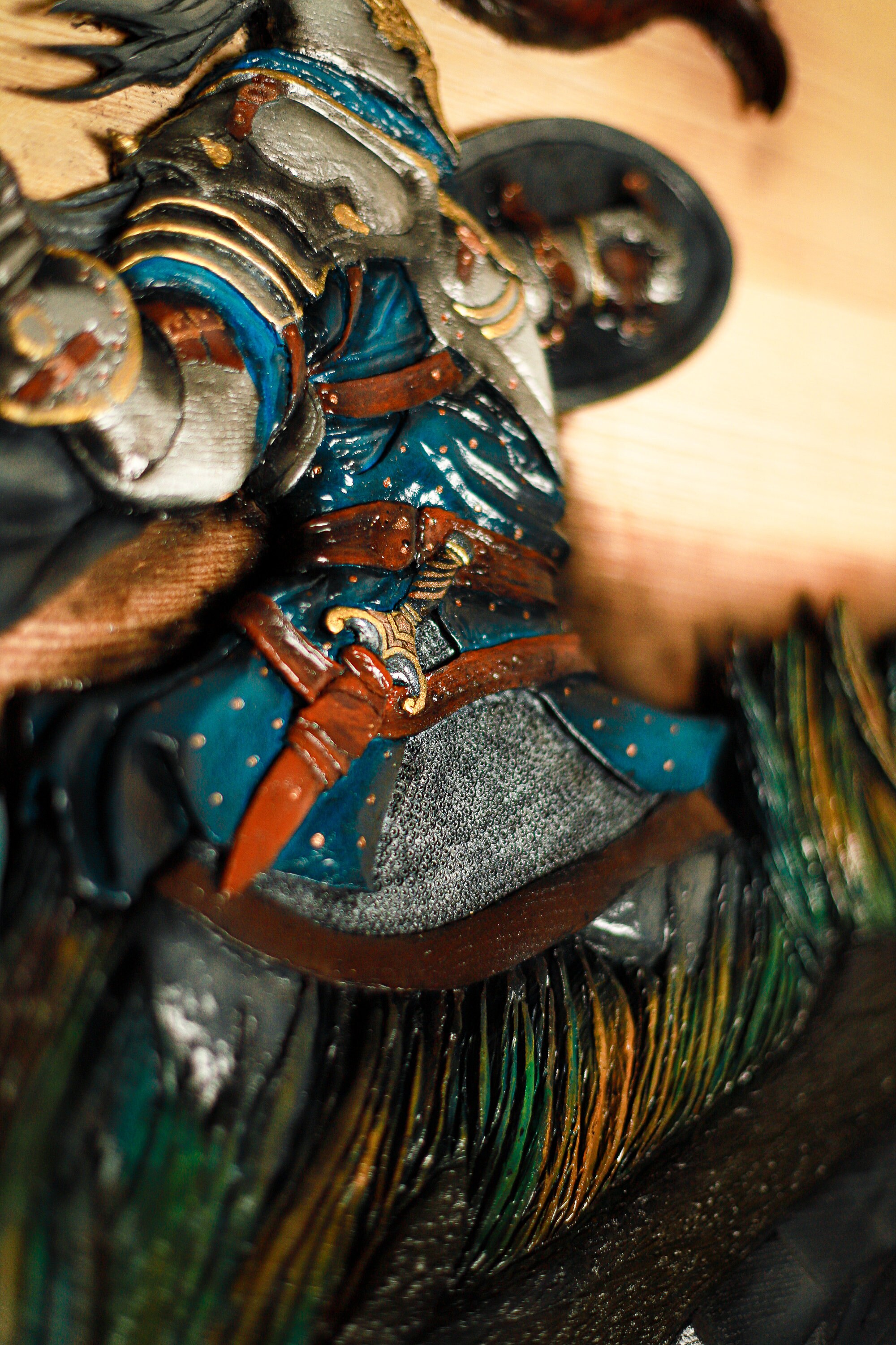 Handcrafted Wooden Knight Vs Dragon Wall Art Epic Battle Carved 3D ...