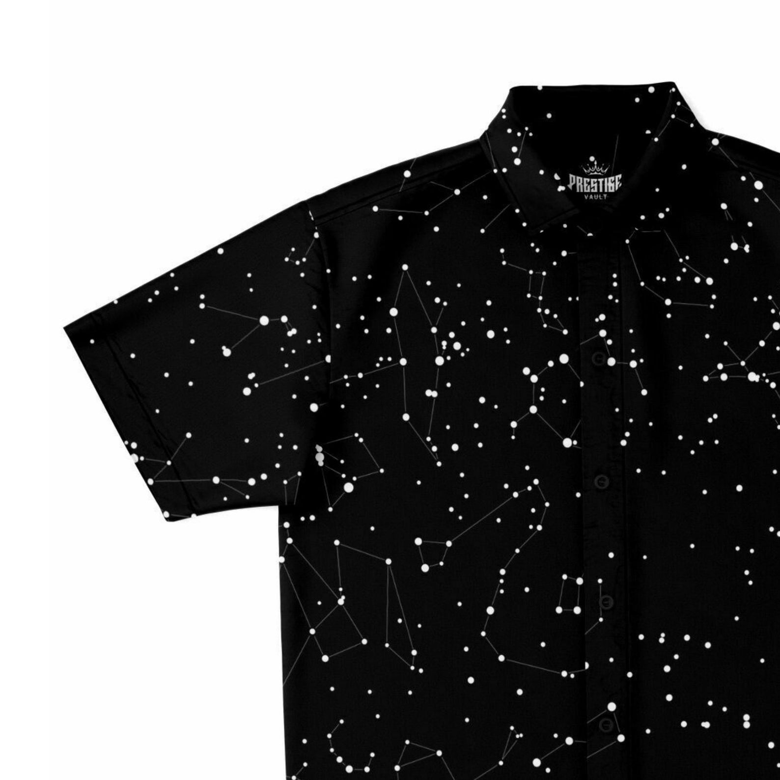Starry Night Constellations Shirt, Galaxy Print Button Up, Astronomy ...