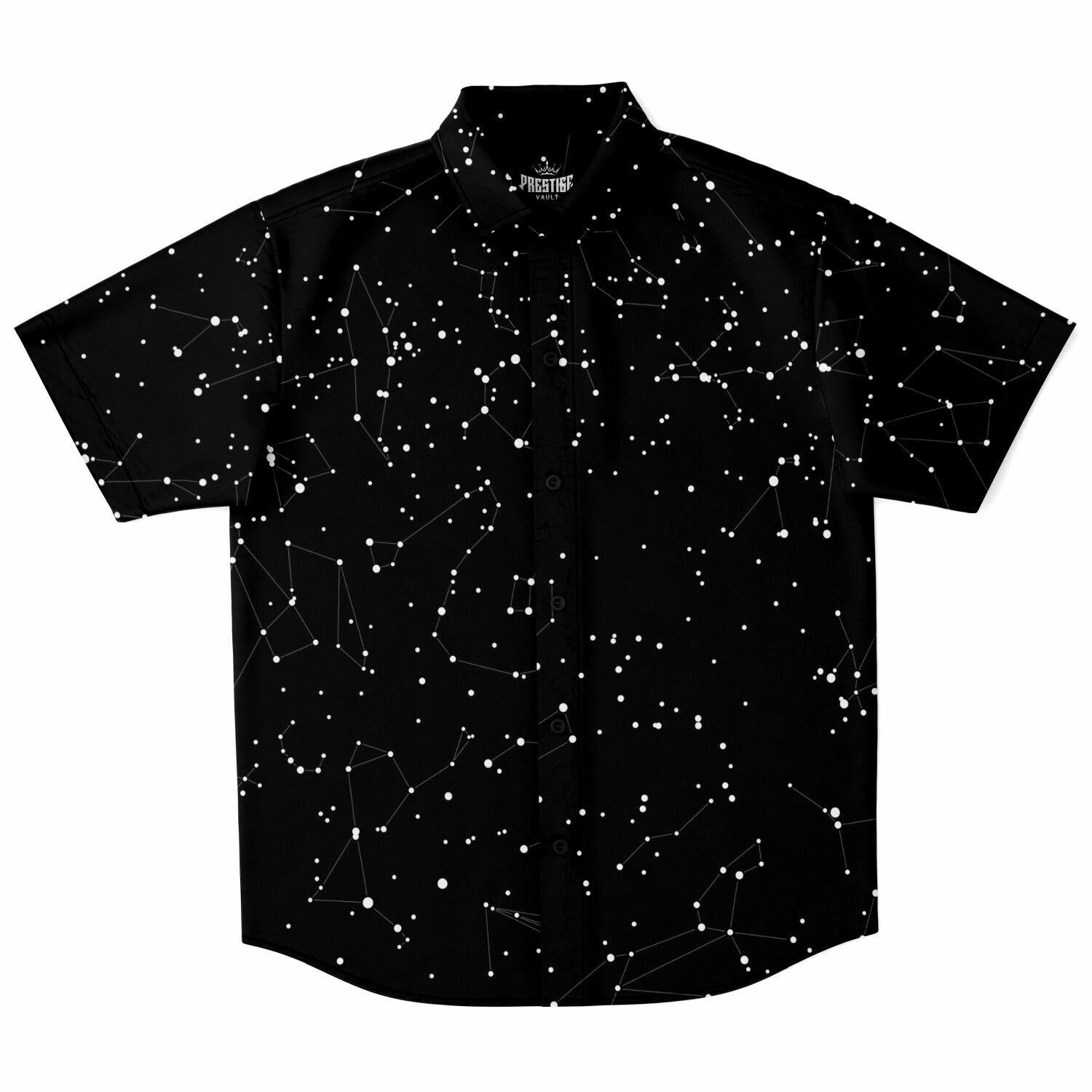 Starry Night Constellations Shirt, Galaxy Print Button Up, Astronomy ...