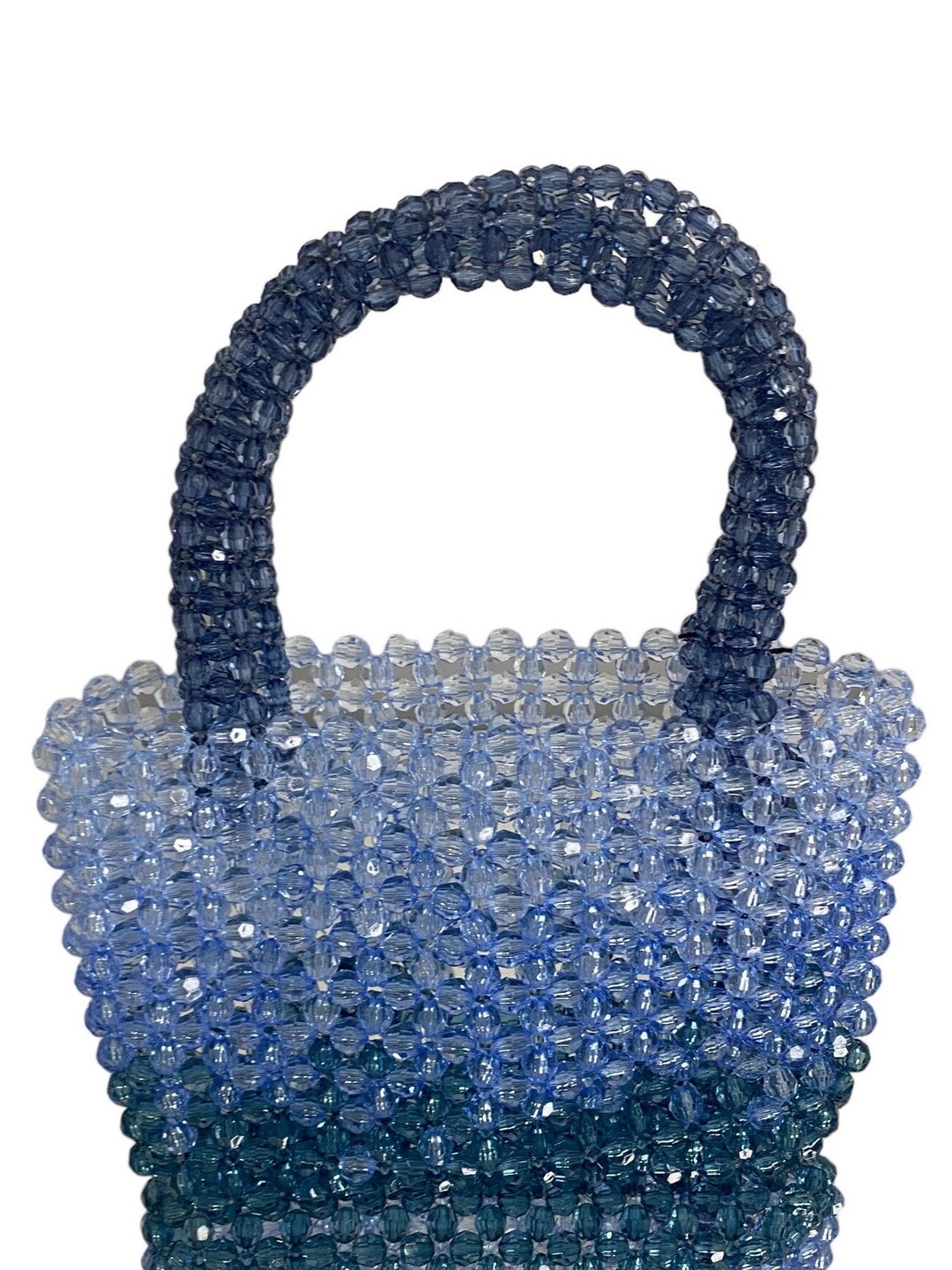 Crystal Bead Bag Light Blue Multicolor - Etsy