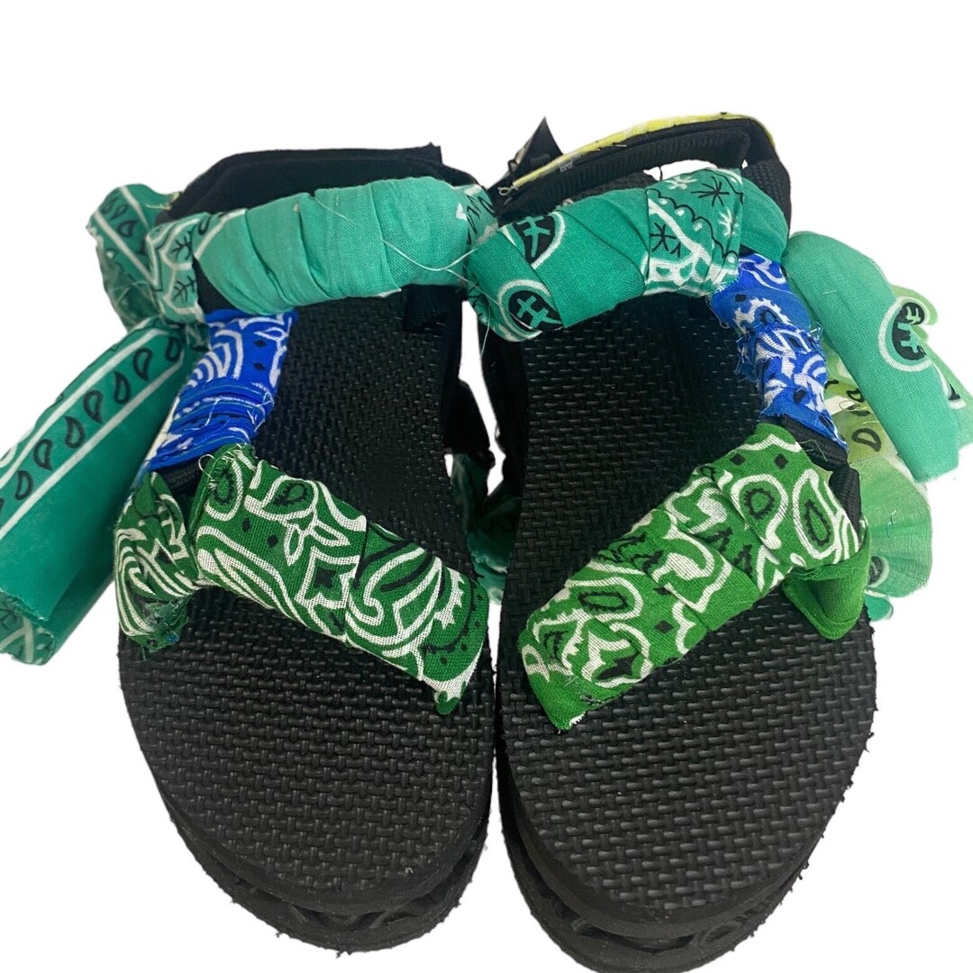Bandana Sandals Summer Shoes Multicolor - Etsy