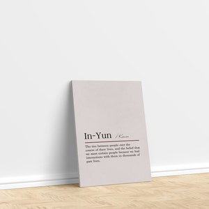 In-yun Word Definition Poster Print Urban Dictionary Word Meaning Home ...