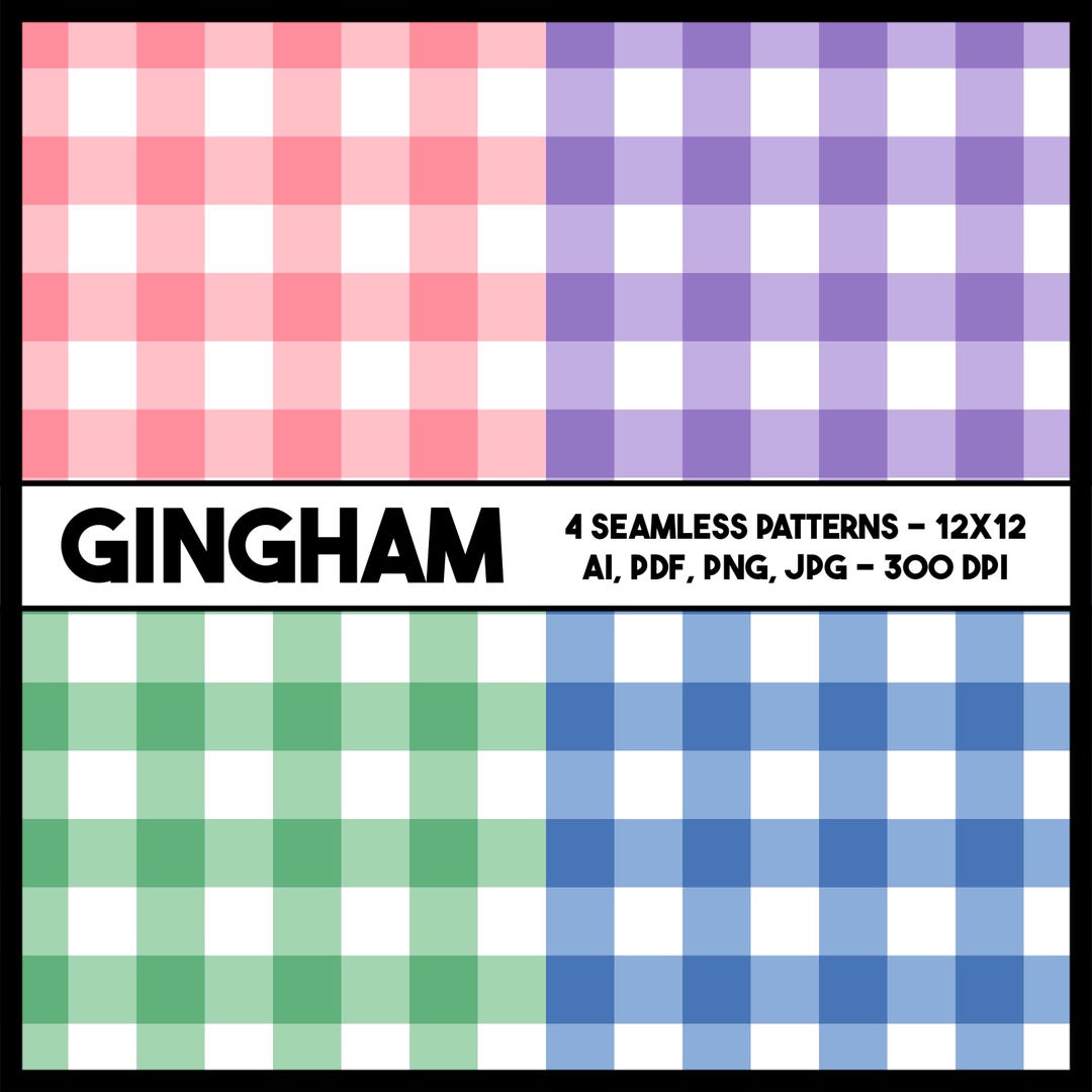Gingham, Gingham Design, Repeating Pattern, Seamless Design, Pink ...