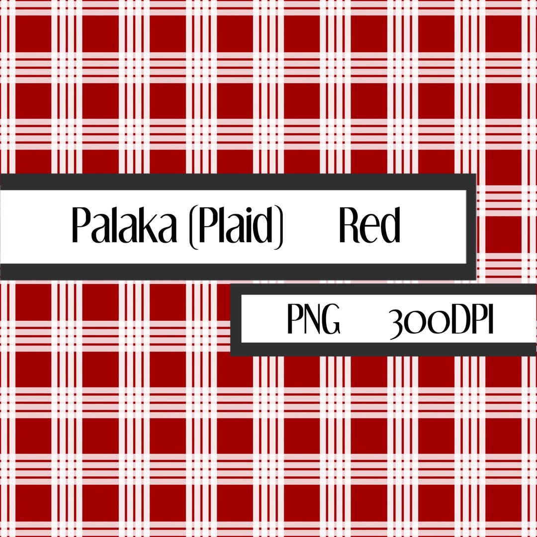 Palaka Plaid Red Seamless Pattern: (PNG Digital Download) - Etsy