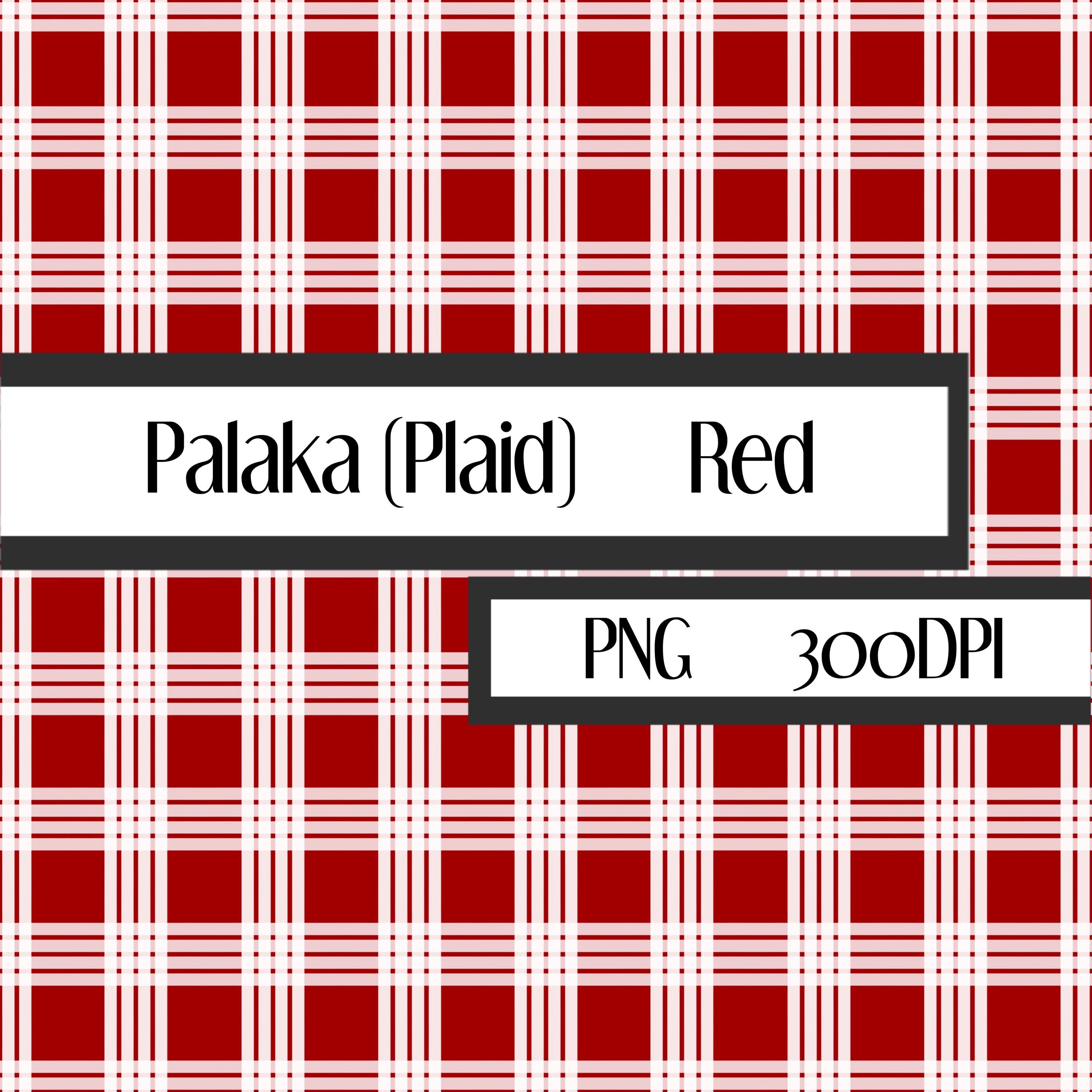 Palaka Plaid Red Seamless Pattern: (PNG Digital Download) - Etsy
