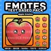 45x Cute Apple Emote Pack - Twitch, Youtube, Discord, Cute, Kawaii ...
