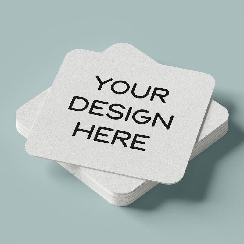 Custom Paper Coasters Cat - Etsy