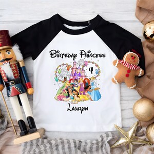 Birthday Princess Shirt, Disney Princess Birthday Shirt, Family Birthday Shirt, Custom Princess ...
