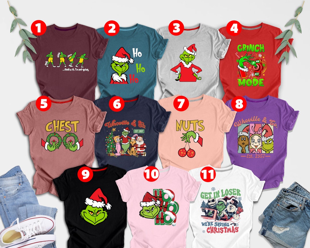 Grinch Christmas Shirt Grinchmas Shirt Grinch Shirt - Etsy
