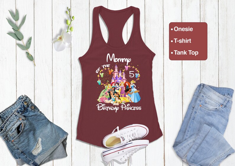 Birthday Princess Shirt Disney Princess Birthday Shirt - Etsy