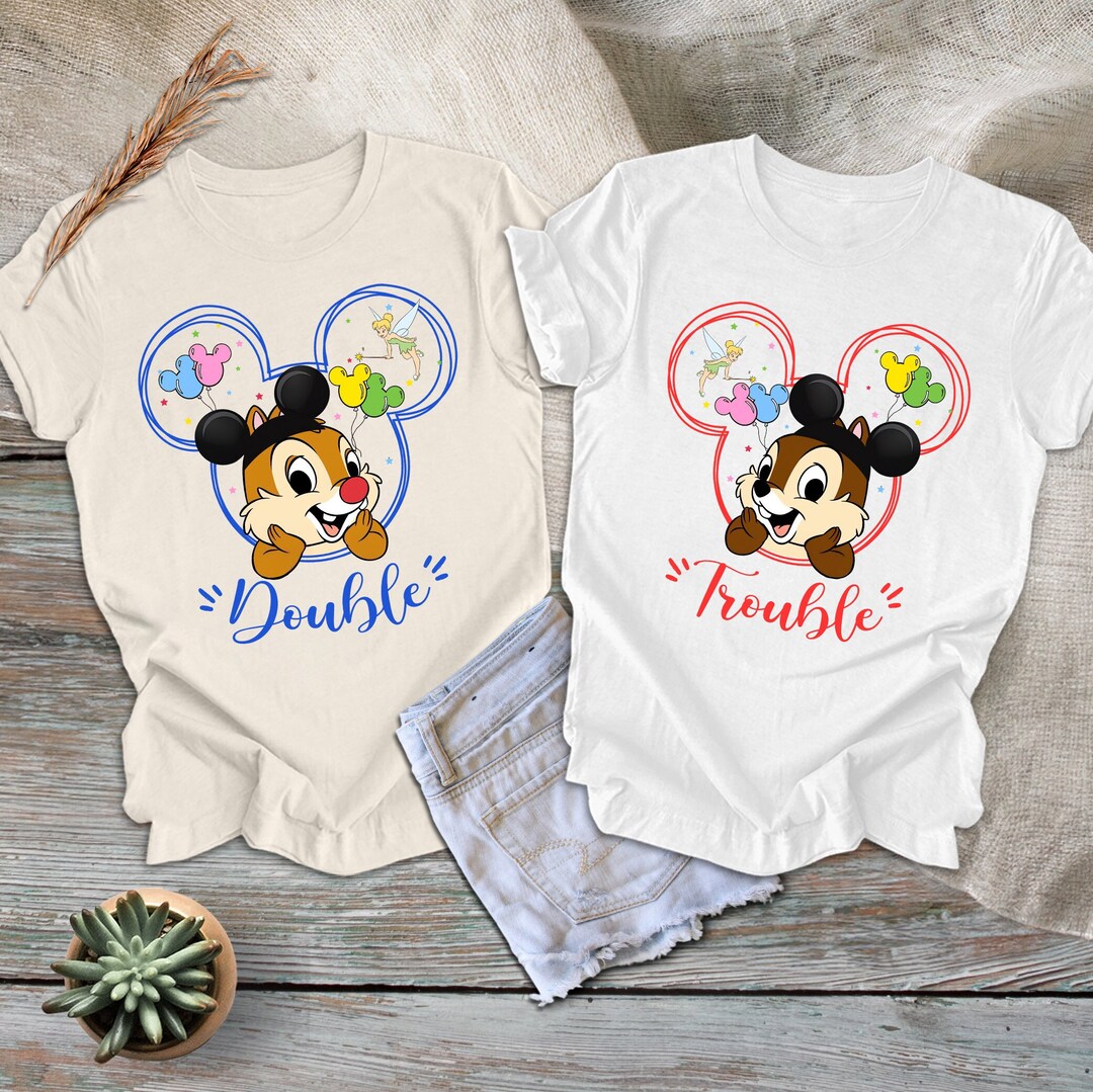 Chip and Dale Shirt, Double Trouble Shirt, Chip N Dale Shirt, Disney ...